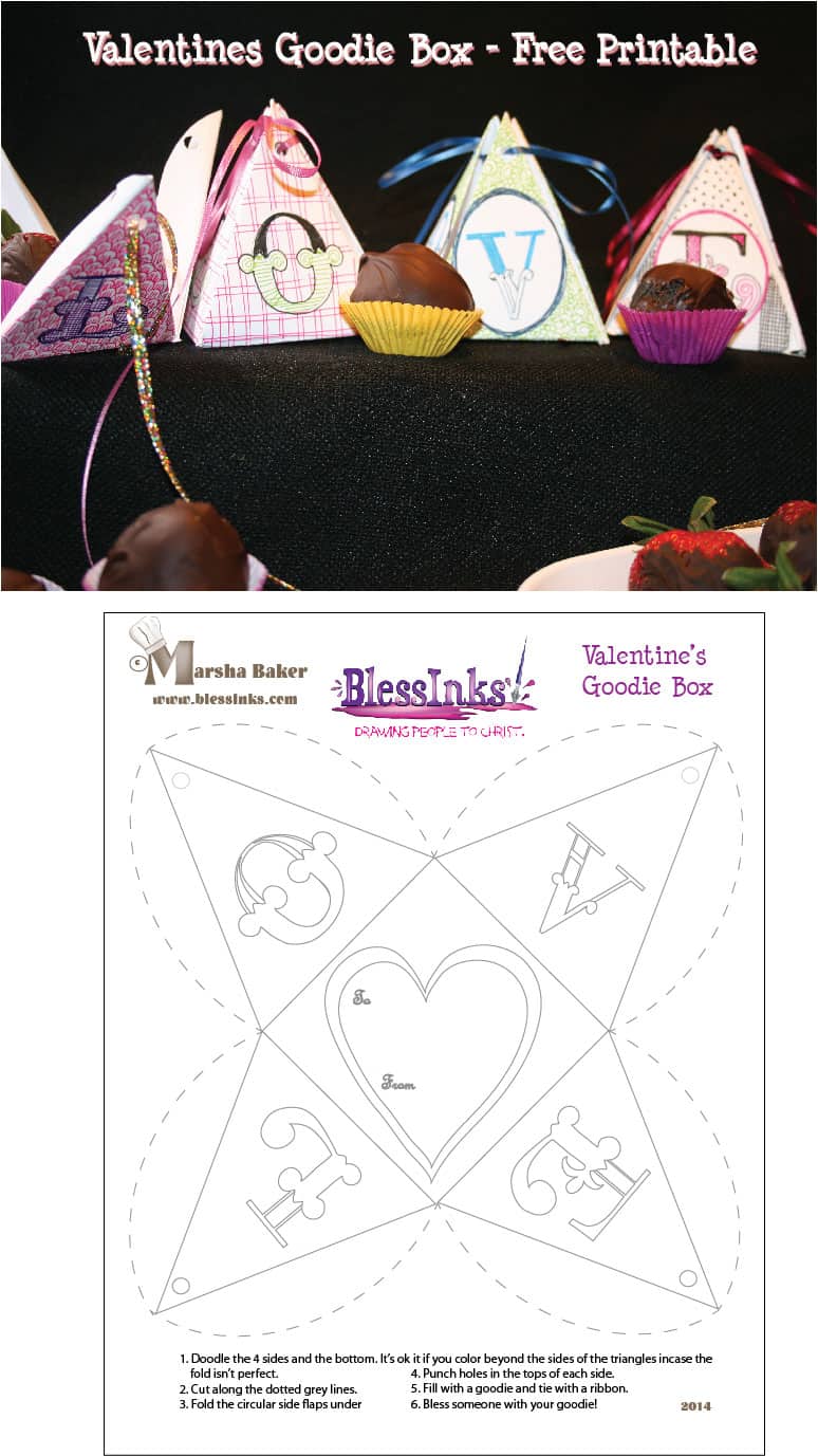 Friday Doodle devo: Free Valentine’s Printable Goodie Box - Blessinks ...